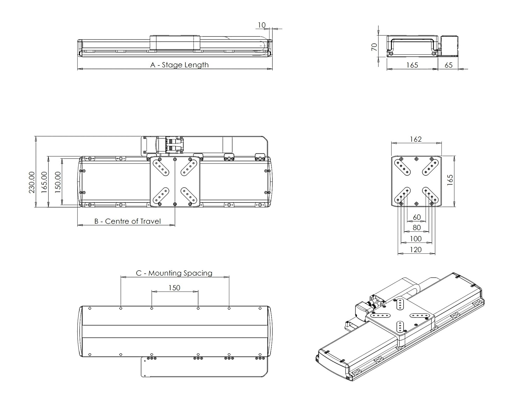 LINEAR STAGE | IRONLESS | G165-IL