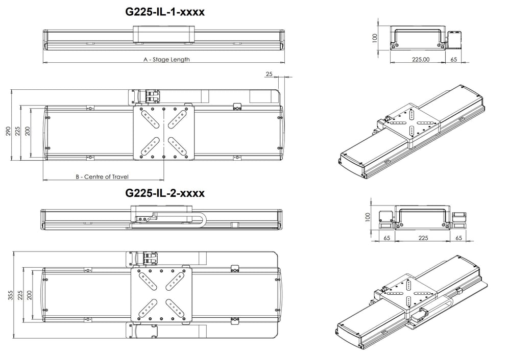 LINEAR STAGE | IRONLESS | G225-IL